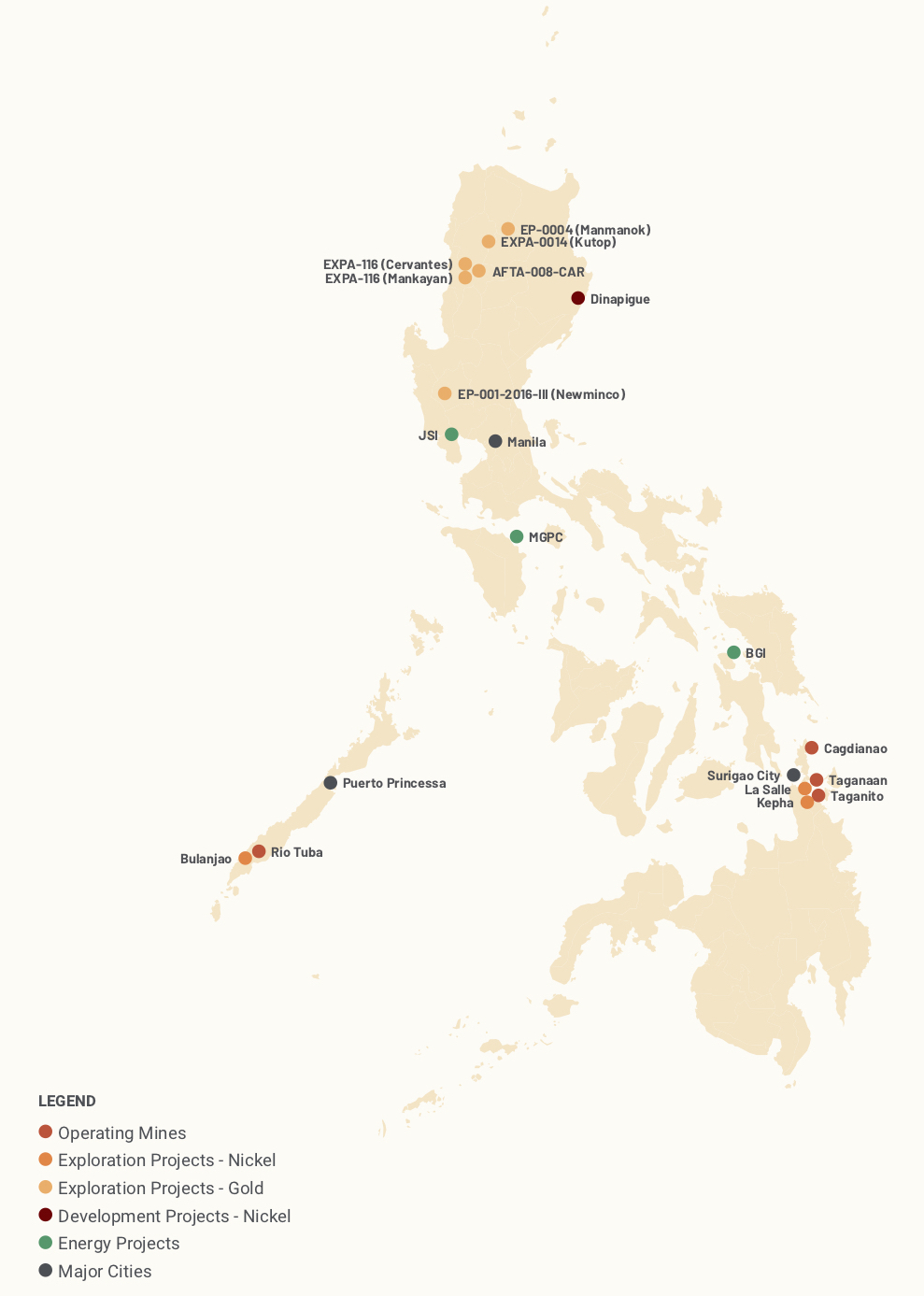 Our Business — Nickel Asia Corporation